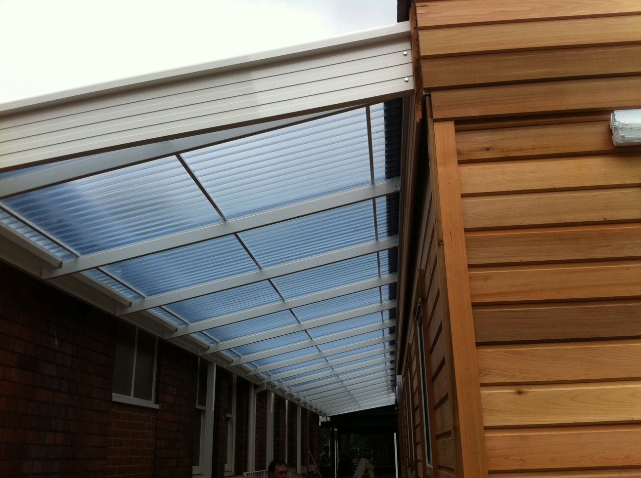 Covered Walkway Chelt Boys College 3 - C&G Cladding - Cheltenham ...