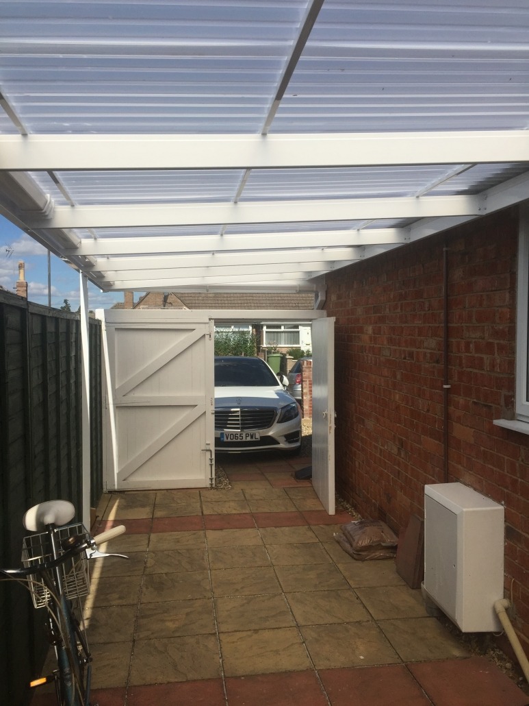 New White Deluxe Carport | Cheltenham & Gloucester Cladding