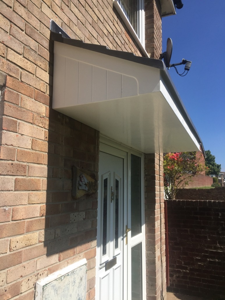 Bespoke made to measure composite maintenance free door canopy ...