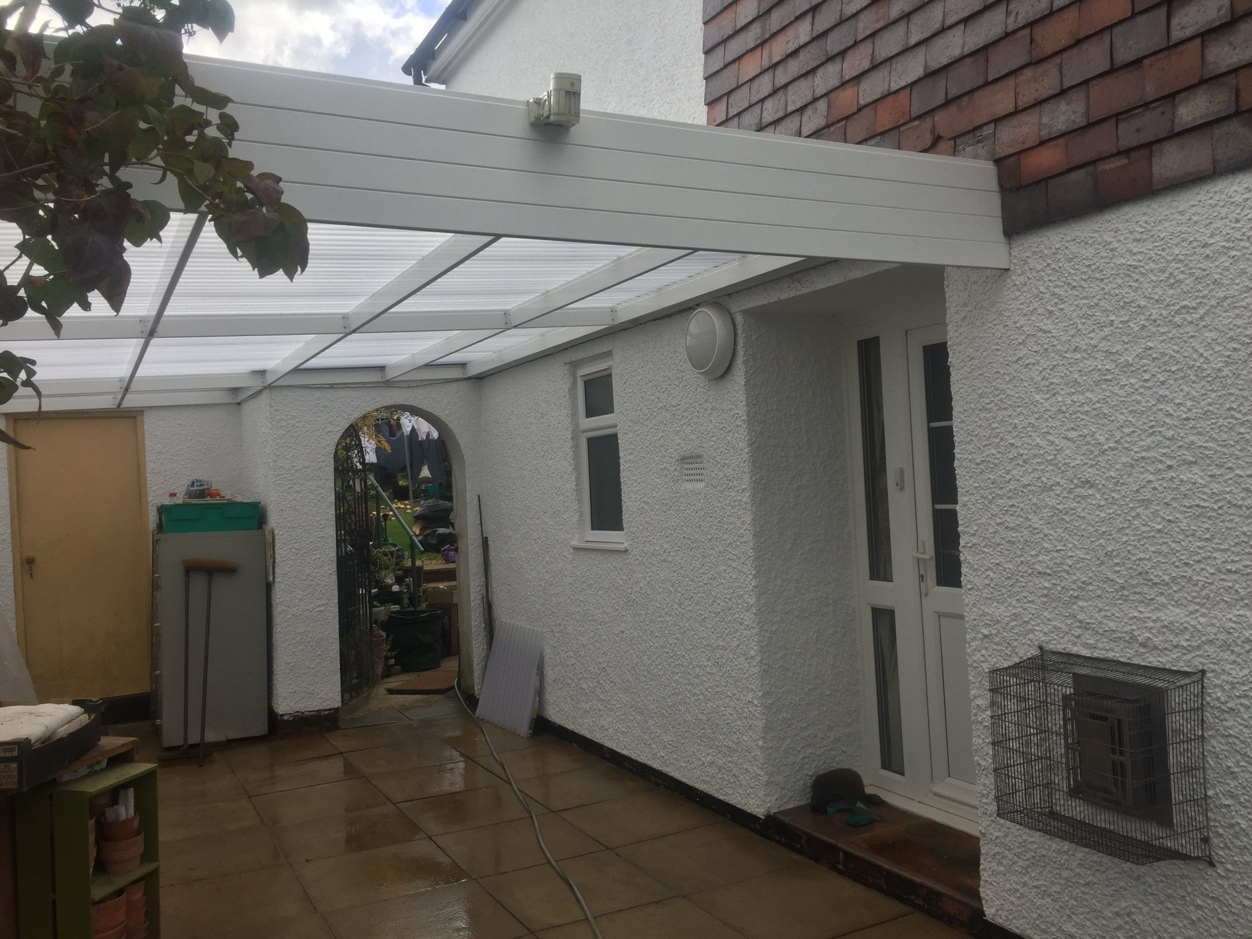 New White Deluxe Carport (Before & After) | Cheltenham & Gloucester ...