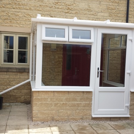 New Complete Porch (Before & After) | Cheltenham & Gloucester Cladding