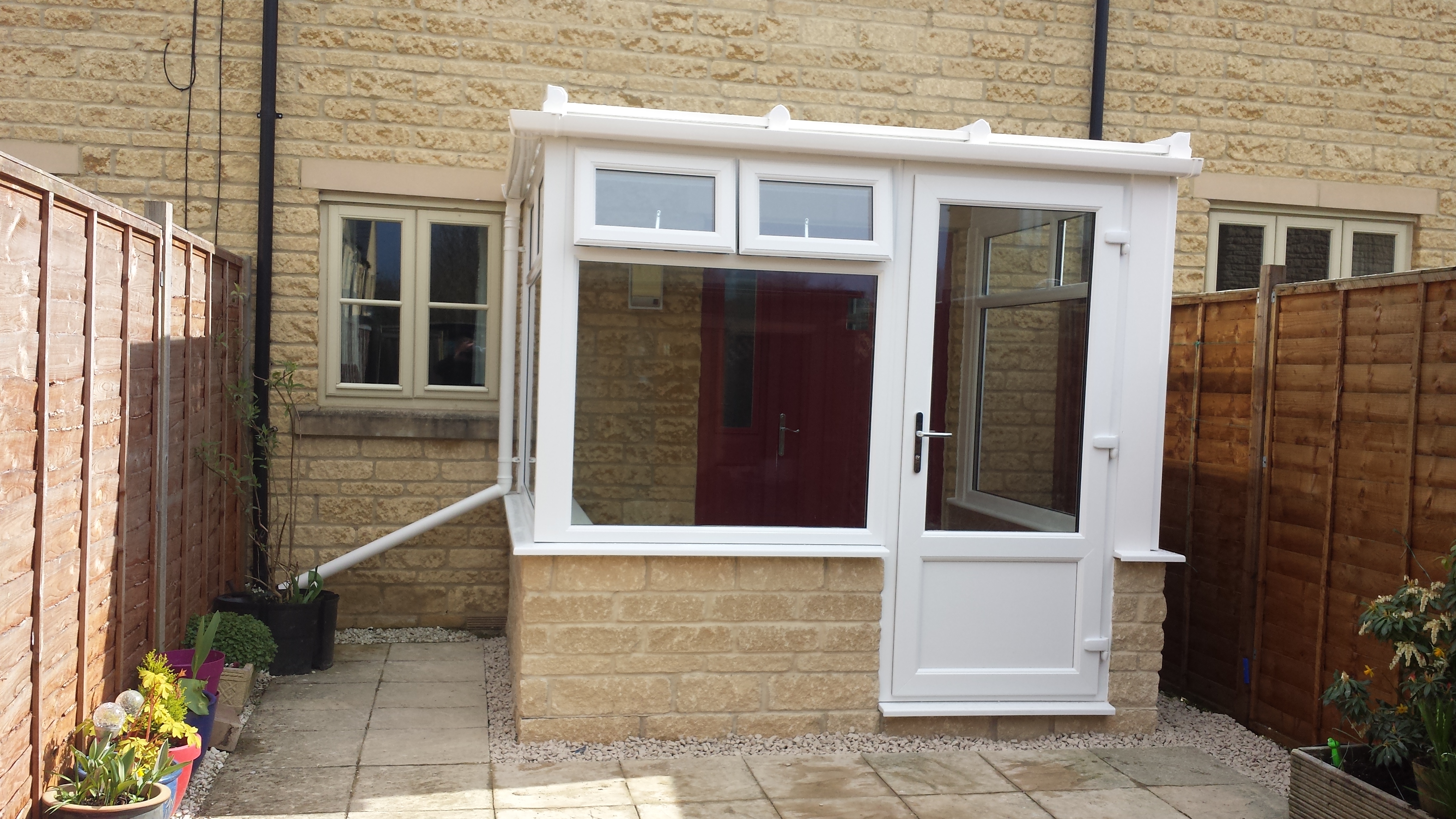 New Complete Porch (Before & After) | Cheltenham & Gloucester Cladding