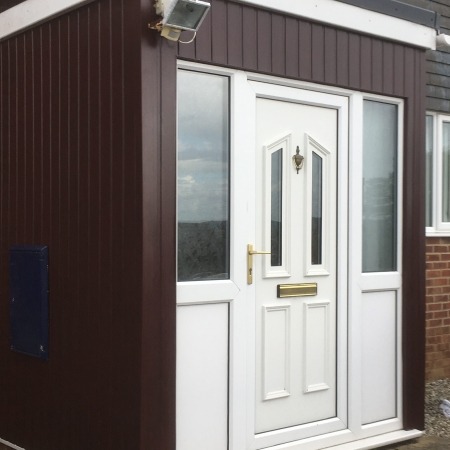 Rosewood Shiplap Cladding , New Battens, New Insulation to Front Porch ...