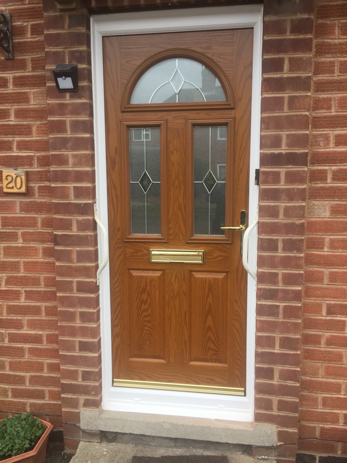 New Light Oak Composite Door | Cheltenham & Gloucester Cladding